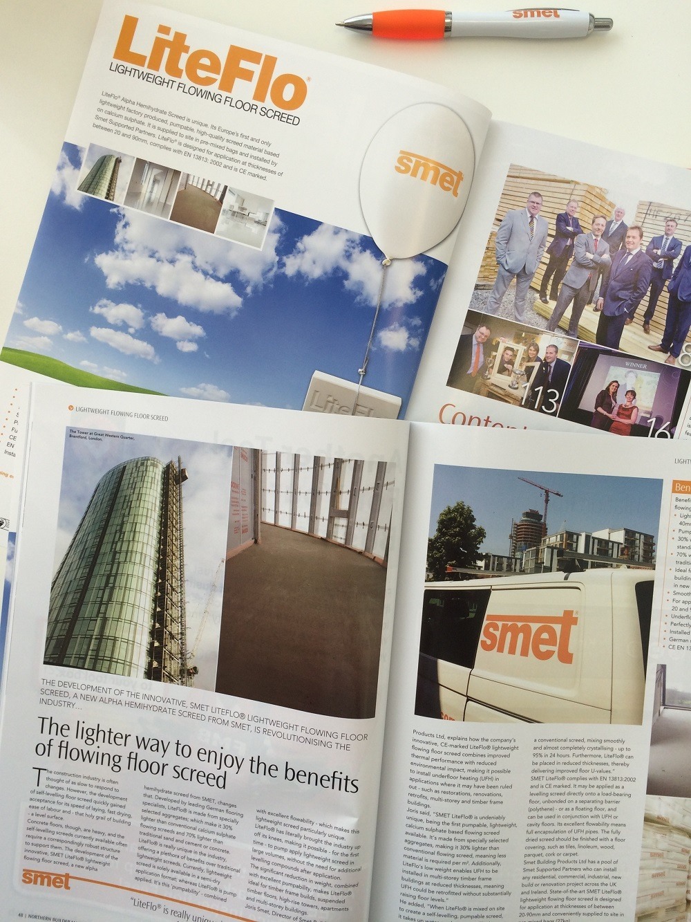 SMET featured in Northern Builder Magazine with LiteFlo® Lightweight ...