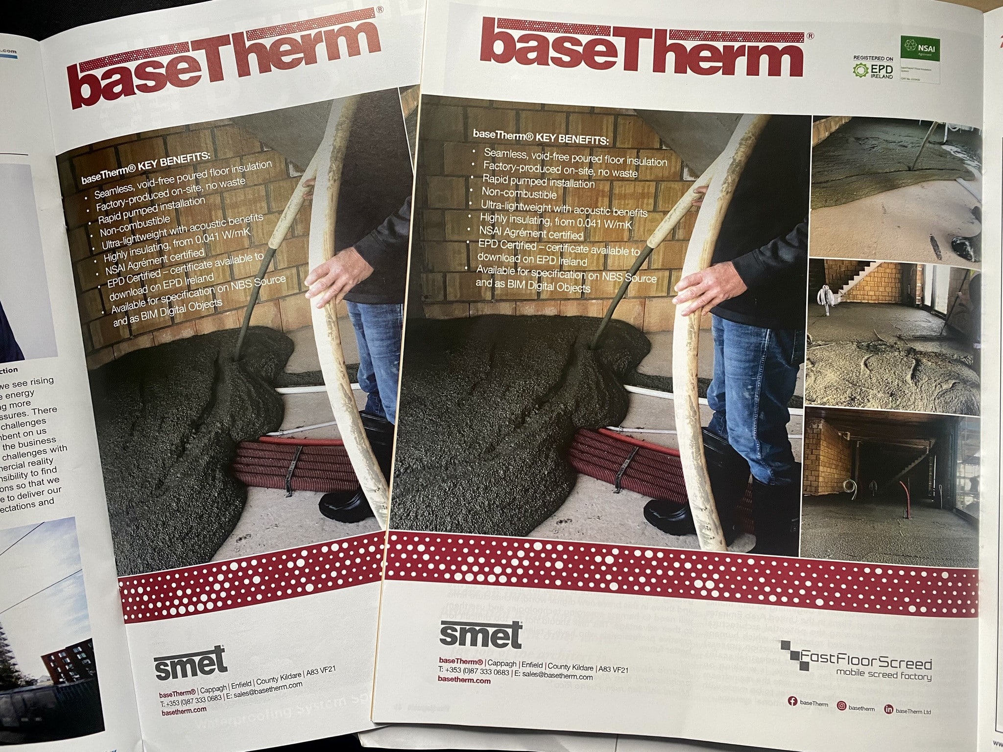 baseTherm® features in Plan & Irish Construction Industry Magazines - SMET